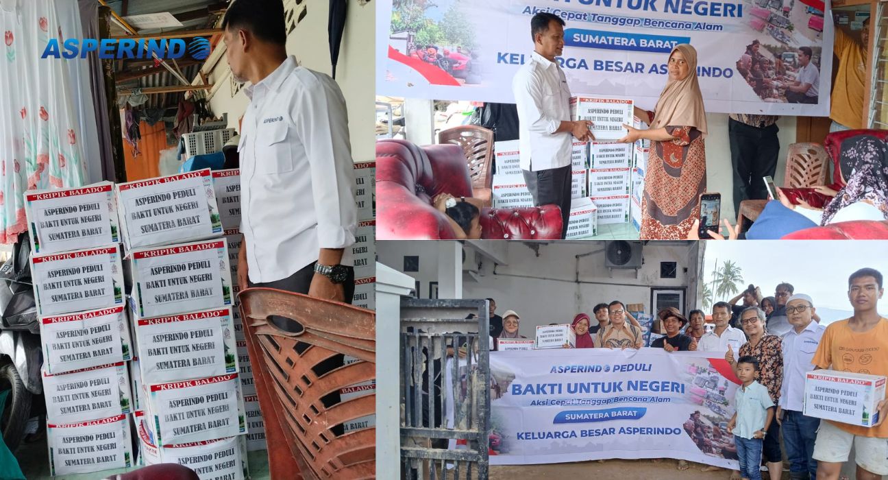 ASPERINDO Peduli Salurkan Donasi Tanggap Bencana Alam di Sumatera Barat